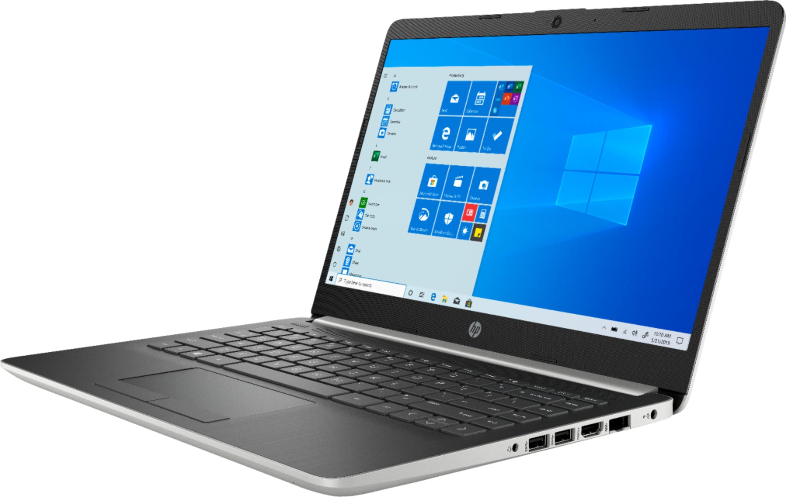 HP 14 (14-dk0002dx) Laptop, 14 HD Display, AMD A9-9425 Upto 3.7GHz, 4GB RAM, 128GB NVMe SSD, HDMI, Card Reader, Wi-Fi, Bluetooth, Windows 10 Home S (Renewed)