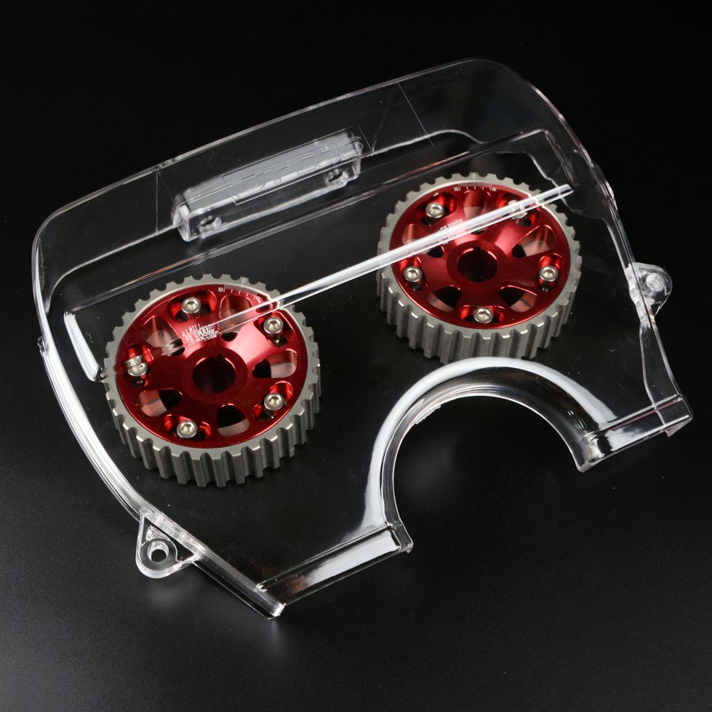 Transparent Clear Cam Timing Belt Cover Replacement For Toyota Supra JZA70 / Soarer JZZ30 / Chaser Cresta JZX91 / Toyota Mark II JZX81 JZX90 1JZ-GTE