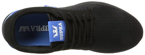SUPRA Unisex-Adult Hammer Run Skate Shoe, Black-Royal, 10 Regular US