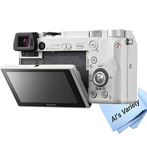 Sony a6000 Mirrorless Digital Camera(Graphite) with 16-50mm Lens + 32GB Card, Tripod, Case, and More (18pc Bundle)
