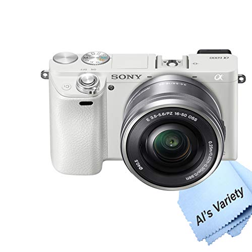 Sony a6000 Mirrorless Digital Camera(Graphite) with 16-50mm Lens + 32GB Card, Tripod, Case, and More (18pc Bundle)
