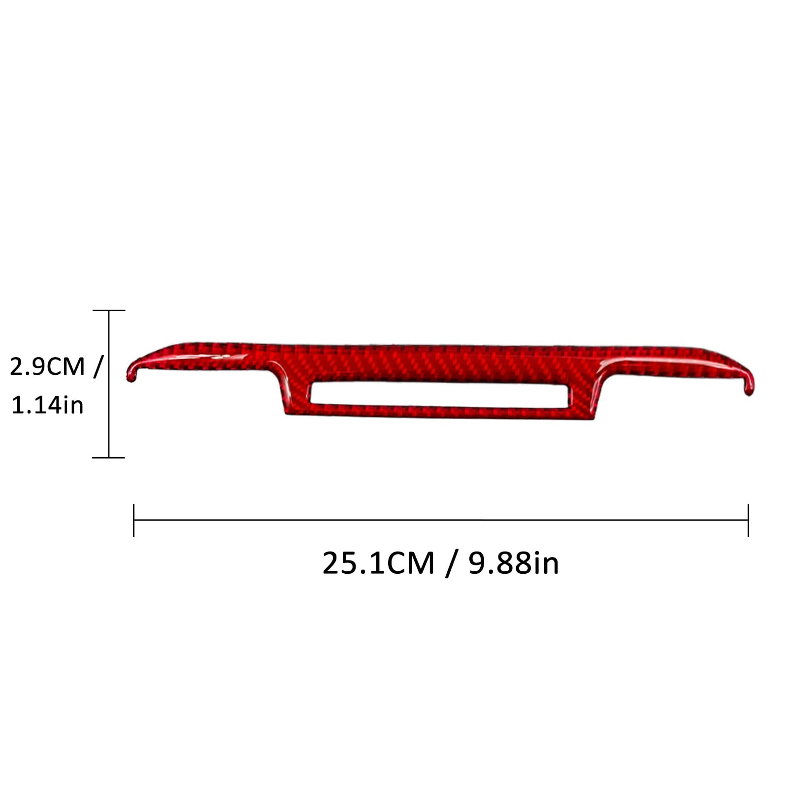 Agulier Compatible with Air Conditioner Switch Trim Panel Carbon Fiber Protection Frame Sticker Interior Accessories Decoration for Toyota Supra GR A90 A91 MK5 2019-2022(Red)