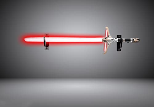Lightsaber Holder Wall Mount, Wall-Mounted Lightsaber Rack Acrylic Lightsaber Wall Hanger for Display Light Saber Sword(Black)