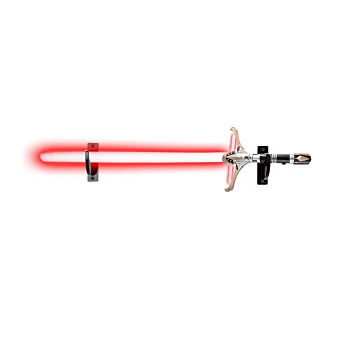 Lightsaber Holder Wall Mount, Wall-Mounted Lightsaber Rack Acrylic Lightsaber Wall Hanger for Display Light Saber Sword(Black)