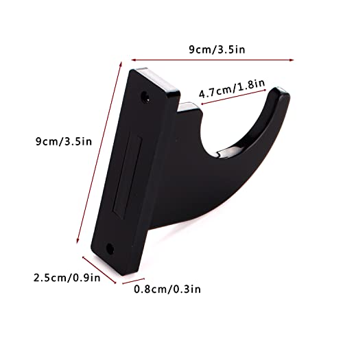 Lightsaber Holder Wall Mount, Wall-Mounted Lightsaber Rack Acrylic Lightsaber Wall Hanger for Display Light Saber Sword(Black)