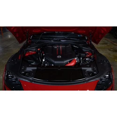 Mishimoto MMICP-SUP-20BK Performance Charge Pipe, Compatible With Toyota Supra GR 3.0L 2020+, Micro-Wrinkle Black