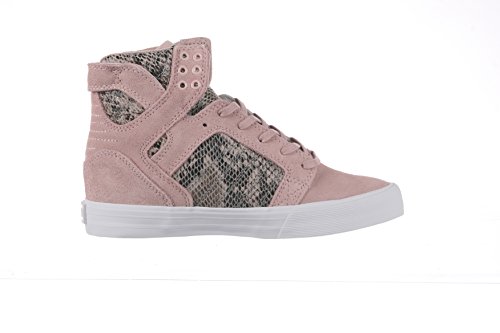 Supra Women's Elyse Walker Skytop Wedge, Pink/Brown/White, Medium / 9 B(M) US