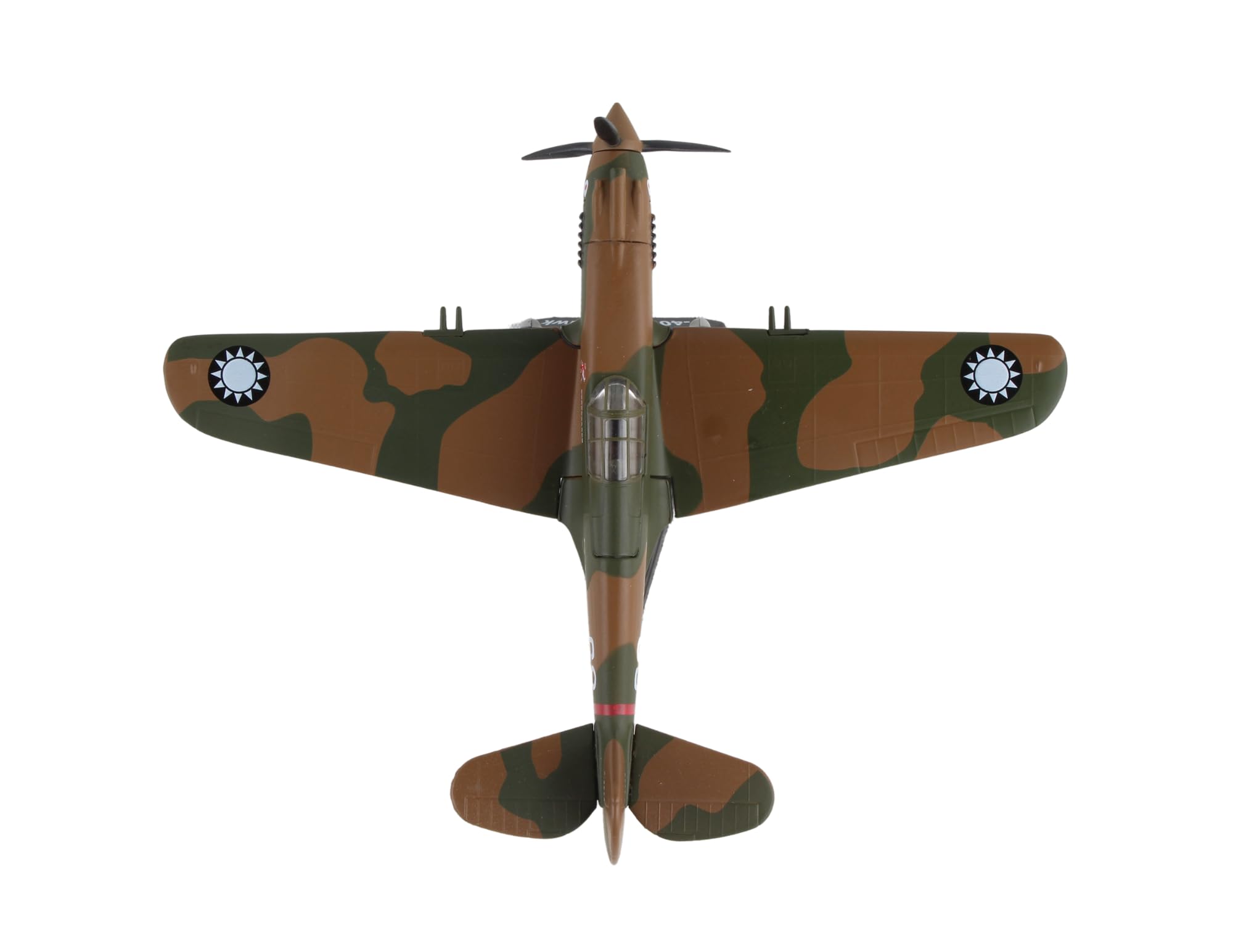 Daron Worldwide Trading P-40 Warhawk Hell's Angels 1:90 Vehicle, Brown , Black