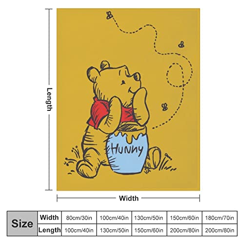 Cute Blanket Cartoon Plush Soft Warm Print Throws for Bed Couch Chair Living Room 60 x 50 in