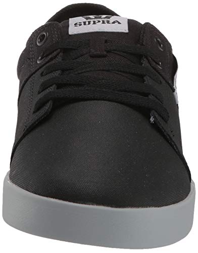 Supra Men's Low-top, Black Black Tuf Lt Grey 057, 8.5