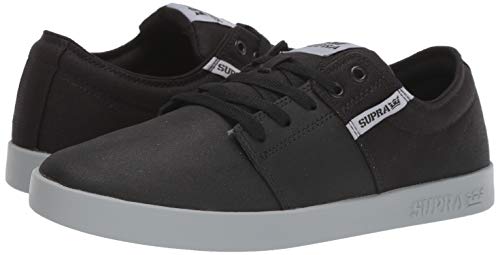 Supra Men's Low-top, Black Black Tuf Lt Grey 057, 8.5
