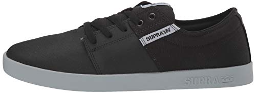 Supra Men's Low-top, Black Black Tuf Lt Grey 057, 8.5