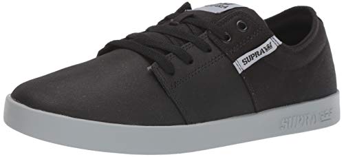 Supra Men's Low-top, Black Black Tuf Lt Grey 057, 8.5