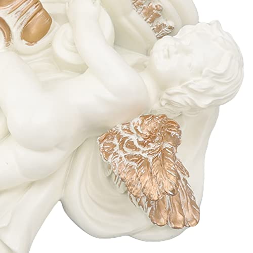 Aqur2020 Resin Angel Wall Art Decor European Angel Shape Wall Shelf Wall Hanging Rack Decoration Rack for Home Bedroom Garden(2#)