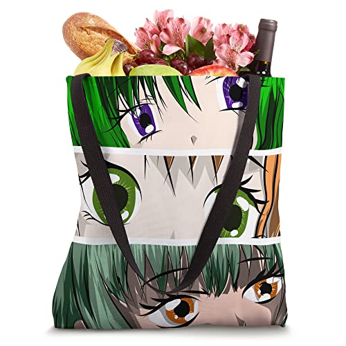 Kawaii Anime Girls Eyes Japanese Manga Otaku Anime Tote Bag