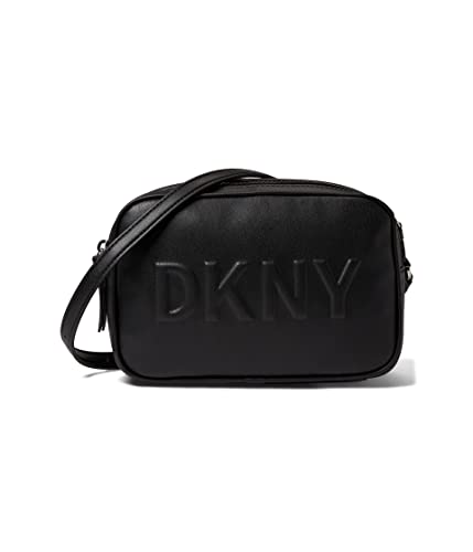 DKNY Tilly Double Zip Crossbody Black/Silver One Size