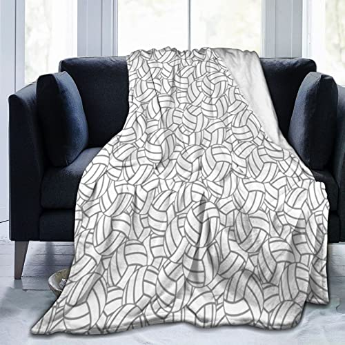 Volleyball Texture Throw Blanket All Year Round Light Weight Warm Super Soft Plush for Air-Conditioned Room Bedding Luxury Throw Blanket Blankets for Bedroom Living Rooms Sofa Couch