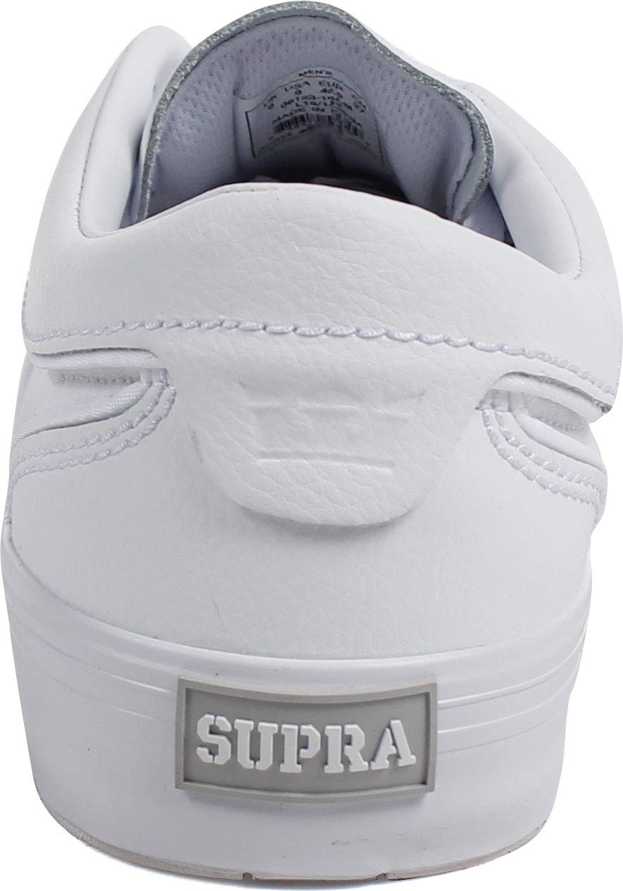 Supra Unisex Skateboarding Shoes, White White White M 101, 9.5 US Men