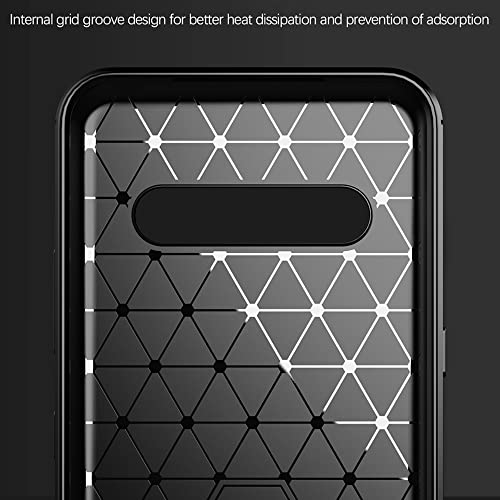 for LG V60 ThinQ Case,for LG V60 Case Slim Shock-Absorption Flexible TPU Rubber Full-Body Protective Phone Cover for LG V60 ThinQ,Brushed Blue