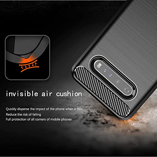for LG V60 ThinQ Case,for LG V60 Case Slim Shock-Absorption Flexible TPU Rubber Full-Body Protective Phone Cover for LG V60 ThinQ,Brushed Blue