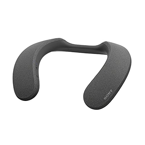 Sony SRS-NS7 Neckband Bluetooth Speaker with personalized home theater audio, Built-in mic, 12 Hours of Battery Life, IPX4 Splash-Resistant, and included wireless TV adaptor WLA-NS7.
