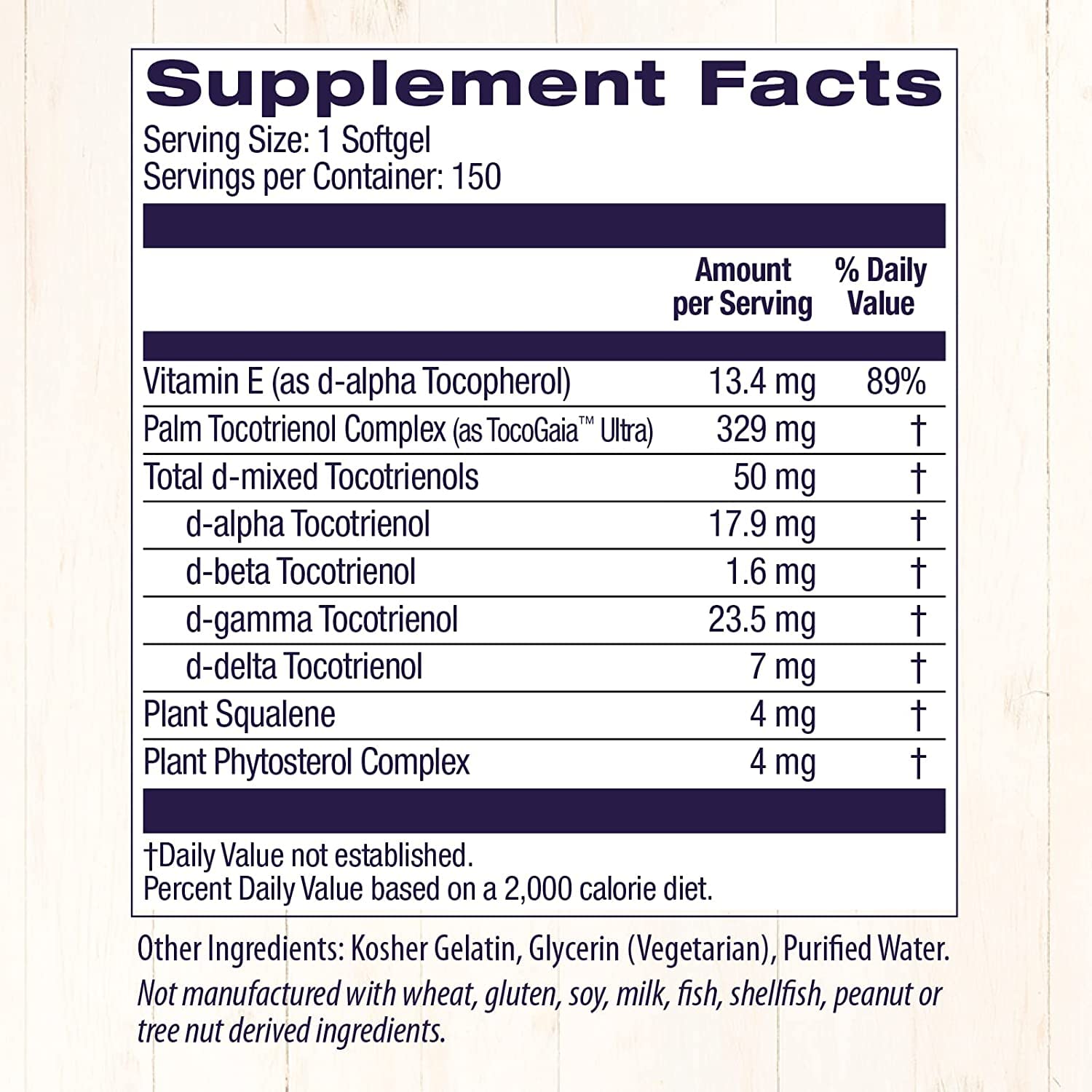 Healthy Origins Tocomin SupraBio (Tocotrienols), 50 mg - Supports Heart Health & Cardiovascular System - Tocotrienol & Vitamin E Supplement - Gluten-Free Skin Support - 150 Softgels