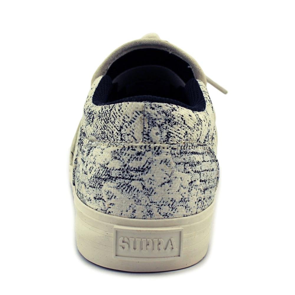 Supra Women's Cuba White/Black/Woven Athletic Shoe