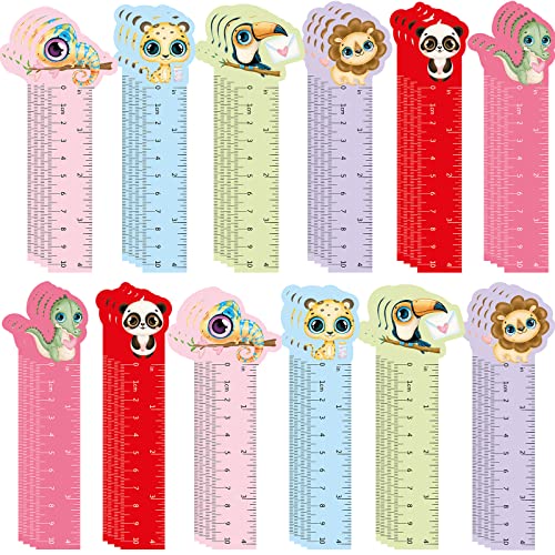 ceiba tree Valentine Bookmark Rulers Party Favor Pack with Valentine Themed Prints for Holiday Decorations Goodies Valentines Day Party Décor Classroom Rewards 48Pcs