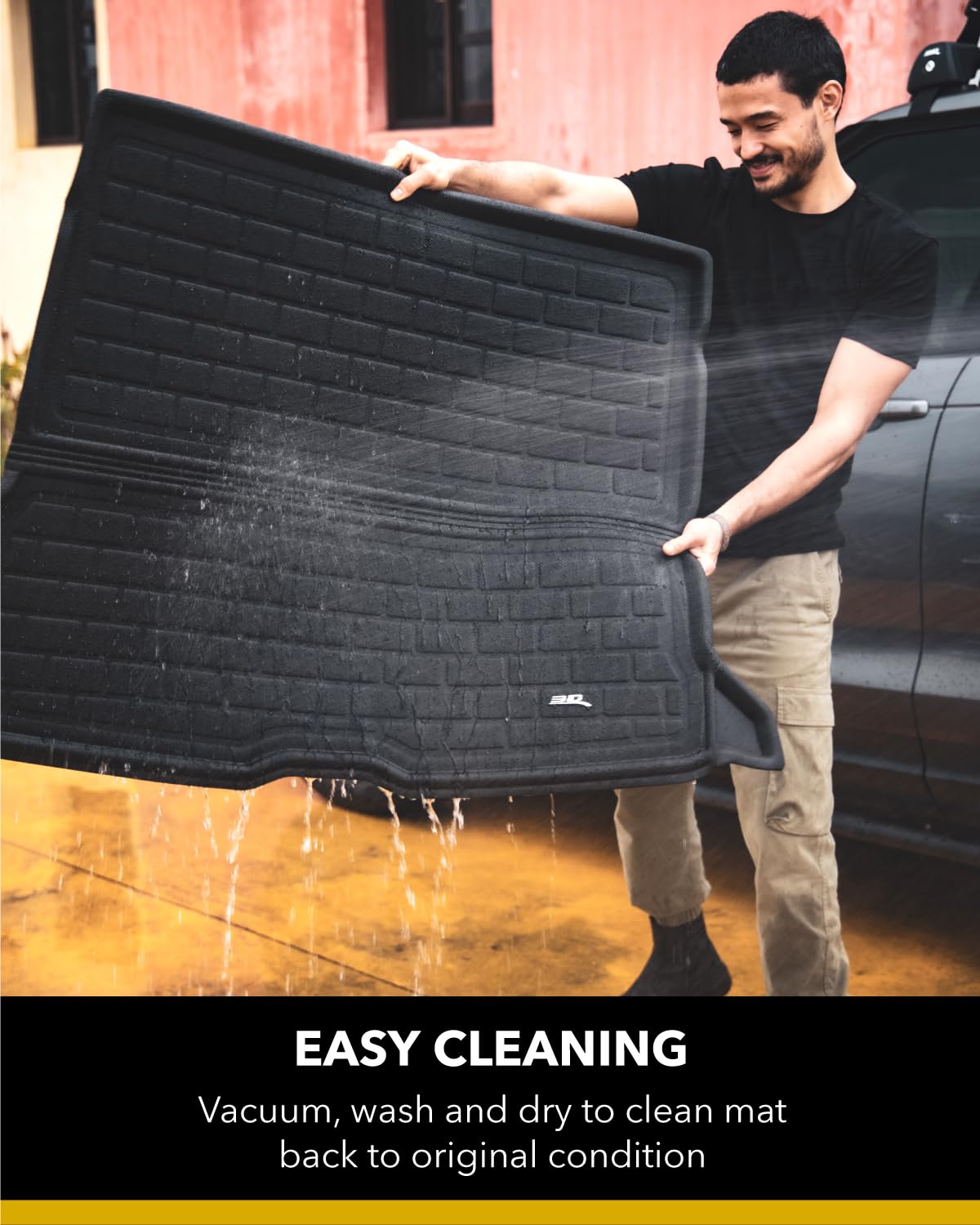 3D MAXpider Custom Fit Kagu Black Cross Fold Cargo Liner Compatible with Toyota Gr Supra 2020-2025 - Cargo Liner