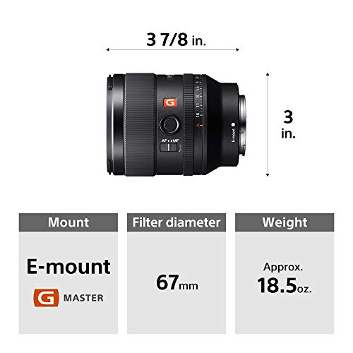 Sony FE 35mm F1.4 GM Full-Frame Large-Aperture Wide Angle G Master Lens