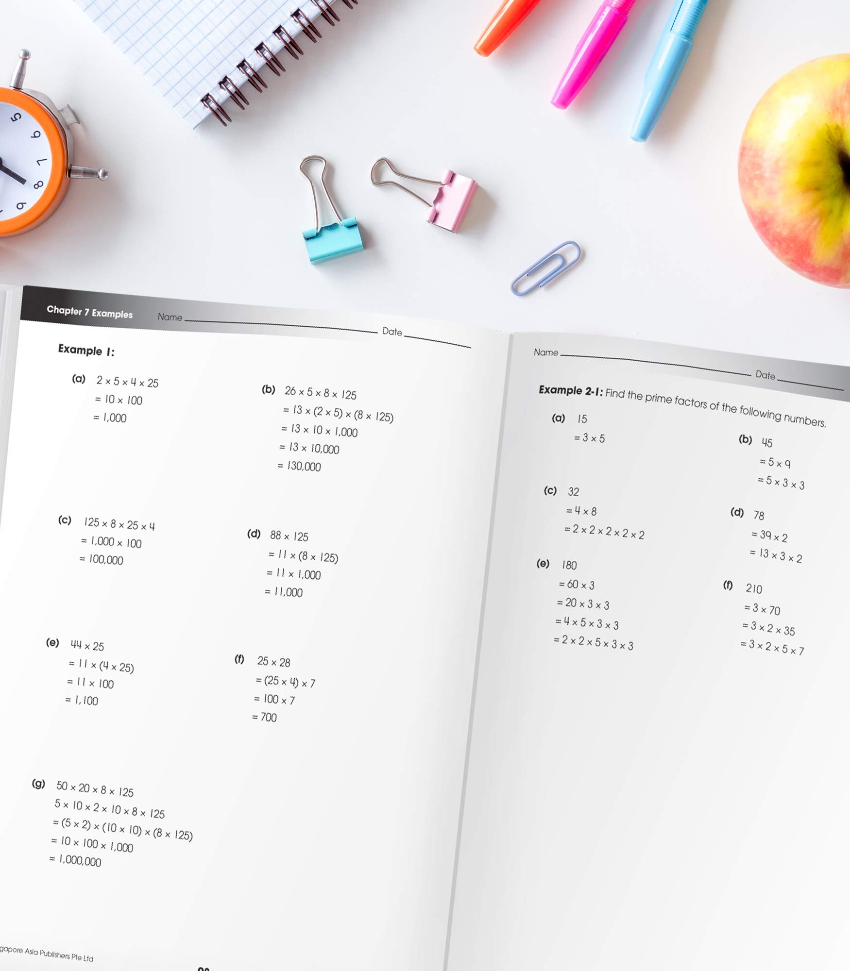 Singapore Math Challenge 4th Grade Math Workbooks, Singapore Math Grade 4 and Up, Patterns, Counting, Addition, Subtraction, Multiplication, Division, 4th Grade Math Classroom or Homeschool Curriculum