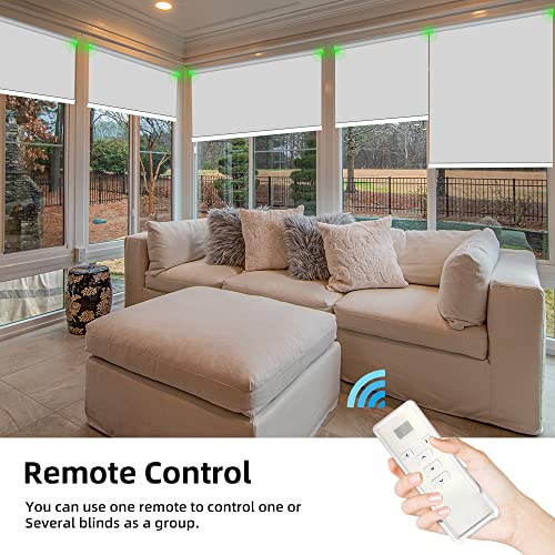 Blindsmart Smart Blinds Motor 110V Roller Shade DIY Motorization Kit for Window Blinds Compatible with Alexa Google Home Control for Roller Shade Tube 40/50/55 mm (50mm Tube, with 9-Channel Remote)