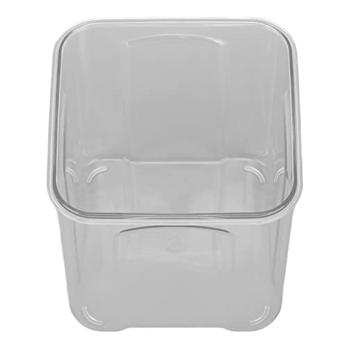 Yctze Airtight Food Storage Container with Bamboo Lid - Clear Jar for Noodles, Flour, Rice, Tea, Coffee Beans (900ml)