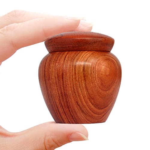 Small Keepsake Cremation Rosewood Urn for Human or Pet Ashes,Handmade Mini Sharing Personal Funeral Urn,Wood Memorial Ashes Holder,Urn Memorial Gifts,Loss or Remembrance Gifts for Pet or Human Ashes