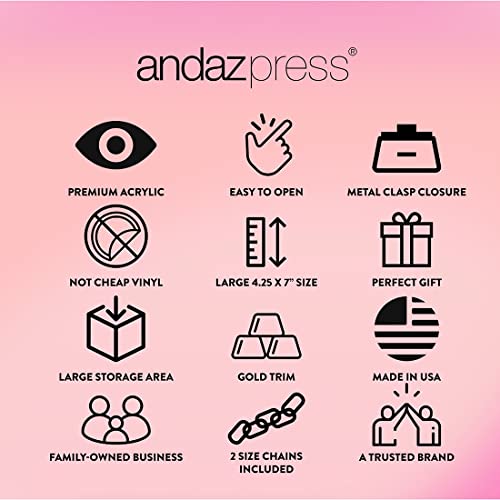 Andaz Press Personalized Acrylic Clutch Purse for Bride Custom Mrs. White Clutch Box Shoulder Handbag with Gold Removable Metal Chain for Wedding Day Bachelorette Bridal Shower Engagement Gift, 1-Pack