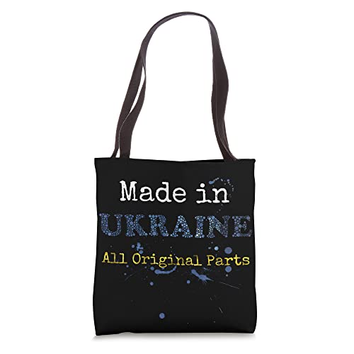 Made in Ukraine Shirt All Original Parts - Vintage Ukrainian Tote Bag