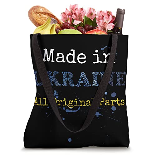 Made in Ukraine Shirt All Original Parts - Vintage Ukrainian Tote Bag