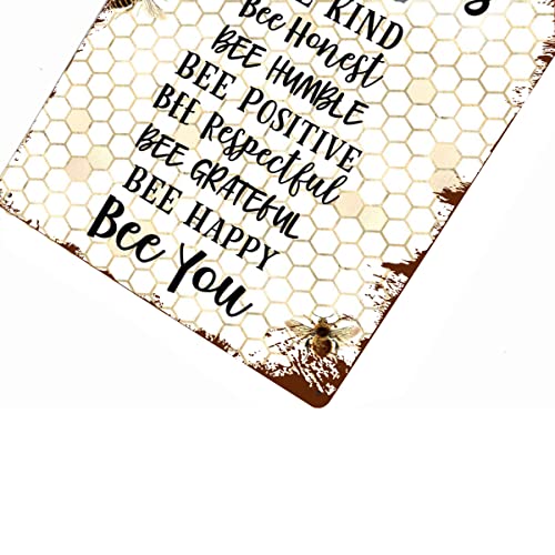 Be Kind Honey Bee Decor Bumble Bee Decor Be Kind Sign Bee Decor Honey Bee Decor Classroom Art Metal Signs Funny 8X12 Inches