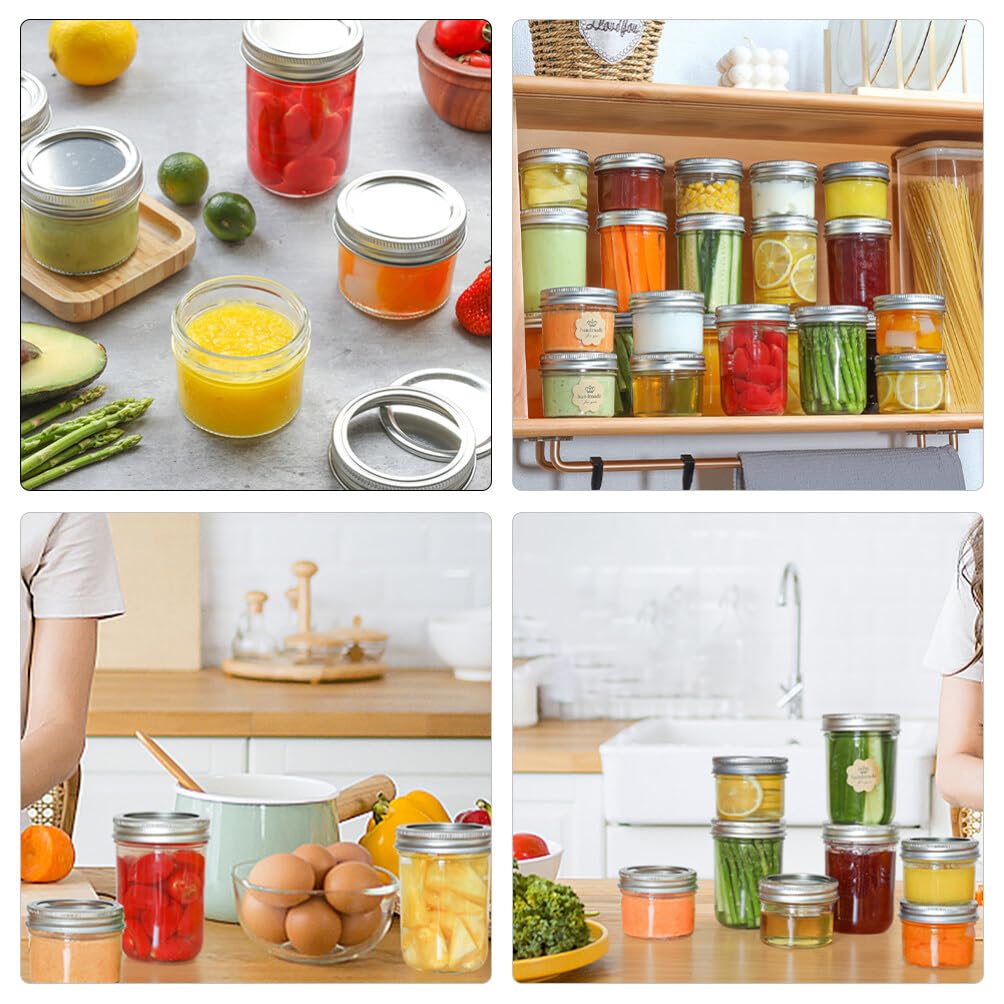 Kichvoe 6pcs honey pot honey jar jars syrup dispenser plastic sealing jar jam storage bottles sealing jam bottles clear jam jar for home jam jar with lid pet plastic small Mason
