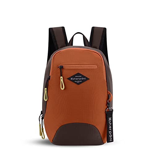 Sherpani Vespa, Mini Backpack for Women, Backpack Purse for Women, RFID Protection, Fits 10 Inch Tablet (Clay)