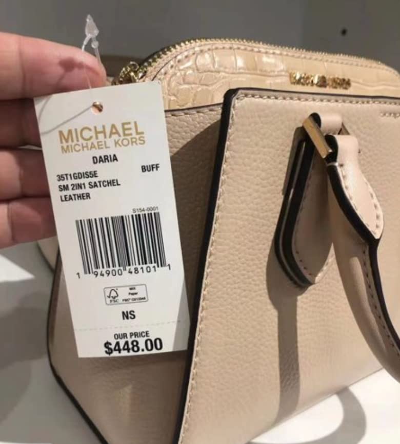Michael Kors Daria Small Pebble Leather 2In1 Satchel Crossbody Handbag