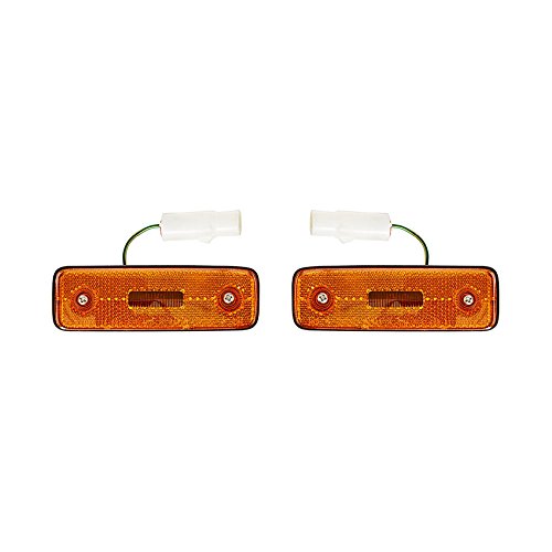 RAREELECTRICAL New Pair Of Side Marker Lights Compatible With Toyota Supra Pickup 1982 1983 1984 1985 1986 By Part Numbers 8173019306 8174019286 To2551104
