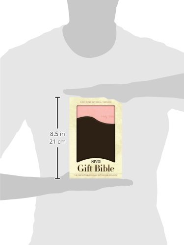 NIV, Gift Bible, Leathersoft, Pink/Brown, Red Letter Edition