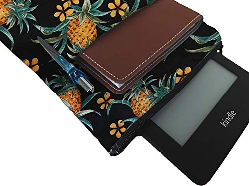 Pineapple Book Sleeve - Book Cover for Hardcover and Paperback - Book Lover Gift - Notebooks and Pens Not Included