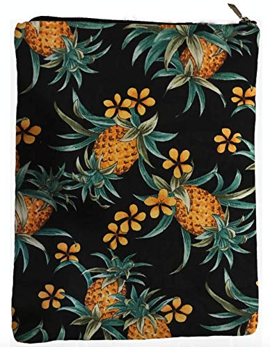 Pineapple Book Sleeve - Book Cover for Hardcover and Paperback - Book Lover Gift - Notebooks and Pens Not Included