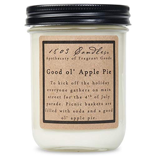 1803 Candles - 14 oz. Jar Soy Candles - (Good Ol' Apple Pie)