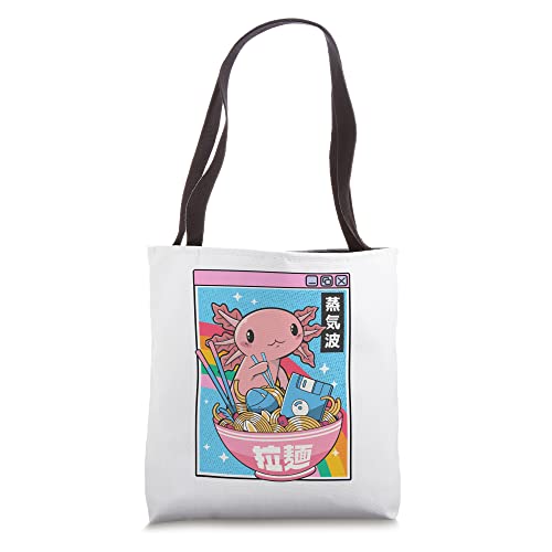 Axoltol Digital Ramen Bowl Japan Otaku Anime Vaporwave Tote Bag