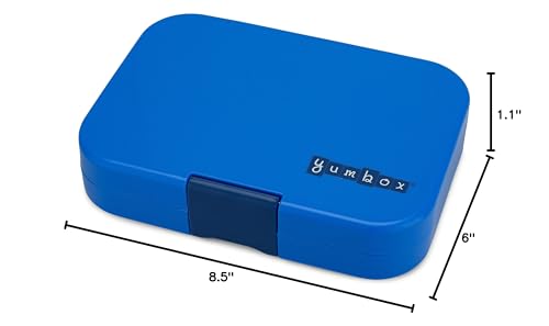 Yumbox Bento Lunch box for Kids (2-7); Leakproof 5-Compartment Design; Fits Standard Lunch Bags; Easy-Open Latch; Healthy Portion Control; Lightweight, Durable & BPA-Free (Surf Blue)