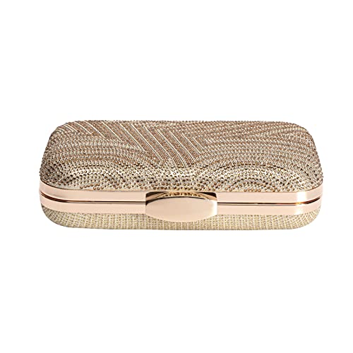 Mulian LilY Gold Glitter Clutch Purse For Women Sparkly evening bags Prom Party Handbag M265