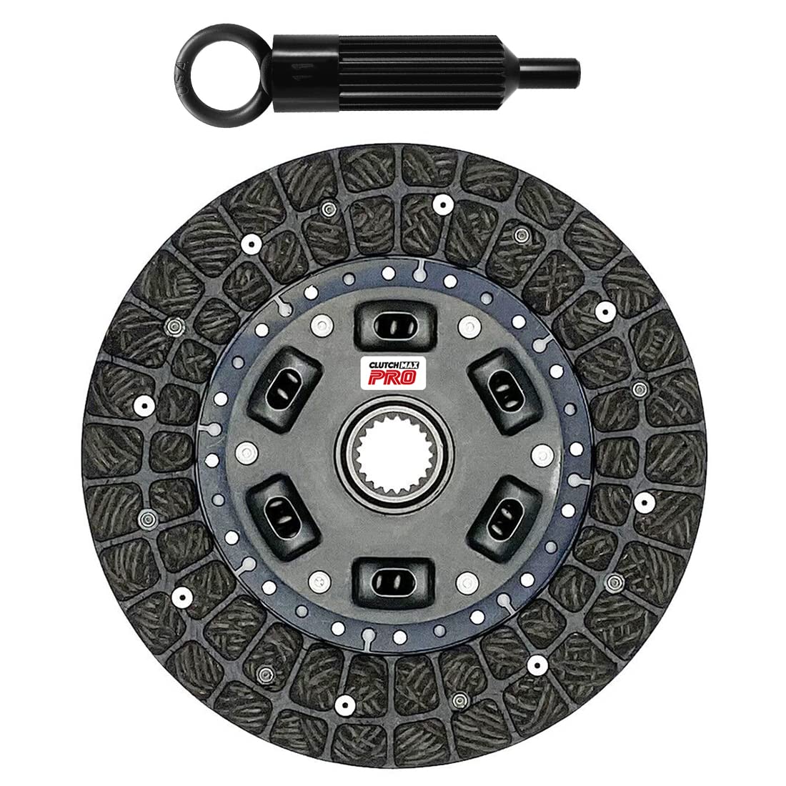 ClutchMaxPRO Performance Stage 2 Clutch Disc Plate with Alignment Tool Compatible with 1988-1998 Toyota Supra MK3 7MGE MK4 2JZGE 1992-2000 Lexus SC300 W58 (CPLC56024R1DEAT-16085-ST2)